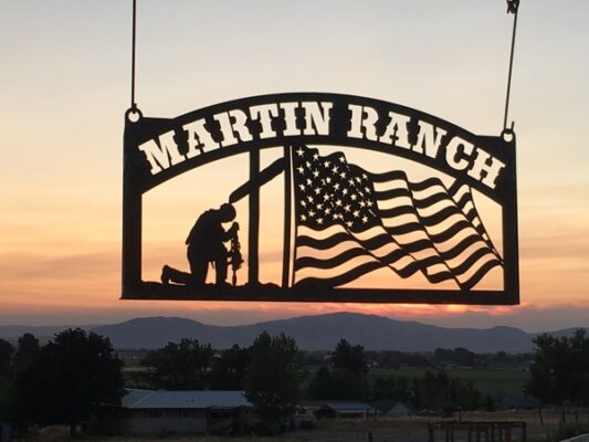 Martin Ranch Sign - Big Creek Metal Works